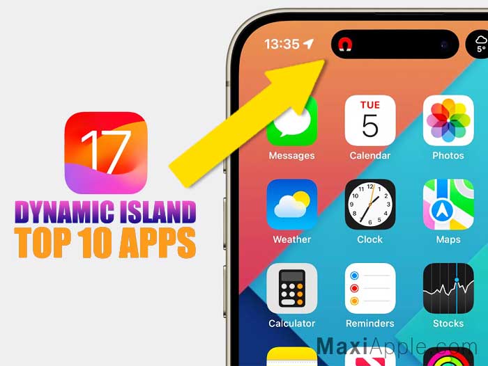 10 Applications iOS qui Utilisent Dynamic Island (gratuit) - MaxiApple