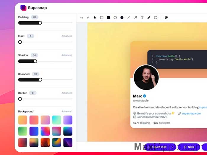 Supasnap Mac PC - Outil de Capture d'Écran + Cloud (gratuit) - MaxiApple