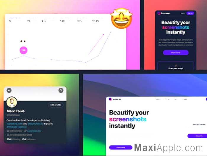 Supasnap Mac PC - Outil de Capture d'Écran + Cloud (gratuit) - MaxiApple