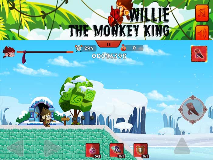 Willie The Monkey iOS Android - Jeu de Plateforme Rétro (gratuit ...