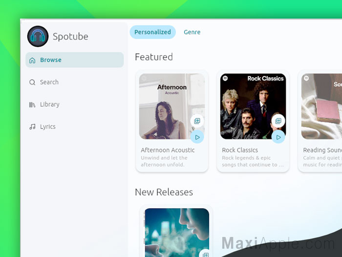 Spotube Mac iOS PC Android - Client Spotify sans Pub (gratuit) - MaxiApple