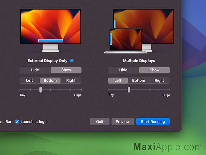 HiDock Mac - Configurer le Dock sur Différents Écrans (gratuit) - MaxiApple