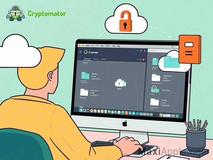 Cryptomator Mac PC iOS Android - Chiffrement Fichiers Cloud (gratuit) - MaxiApple