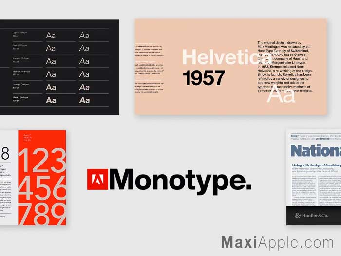 Adobe Fonts, 1500 Nouvelles Polices de Caractères Mac PC (gratuit) - MaxiApple
