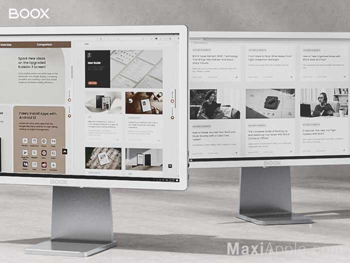 BOOX Mira Pro Color, Écran Couleur E-Ink 25 Pouces Mac PC - MaxiApple