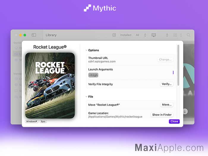 Mythic Mac - Jouez à vos Jeux PC Windows sur macOS (gratuit) - MaxiApple