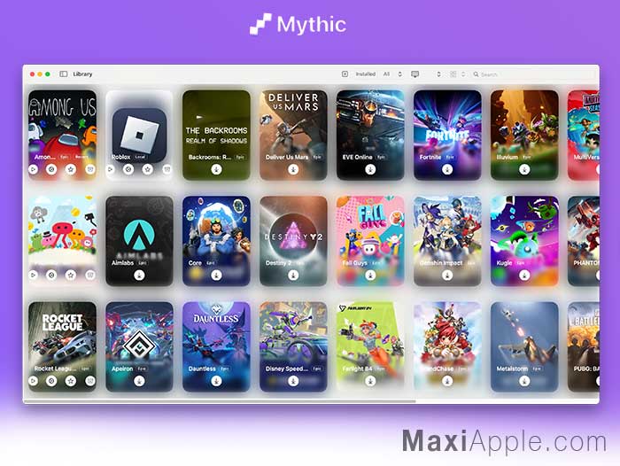Mythic Mac - Jouez à vos Jeux PC Windows sur macOS (gratuit) - MaxiApple