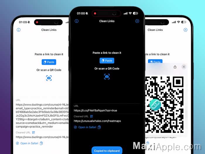 Clean Links iOS Mac - Protection QR Code et Liens Malveillants (gratuit ...